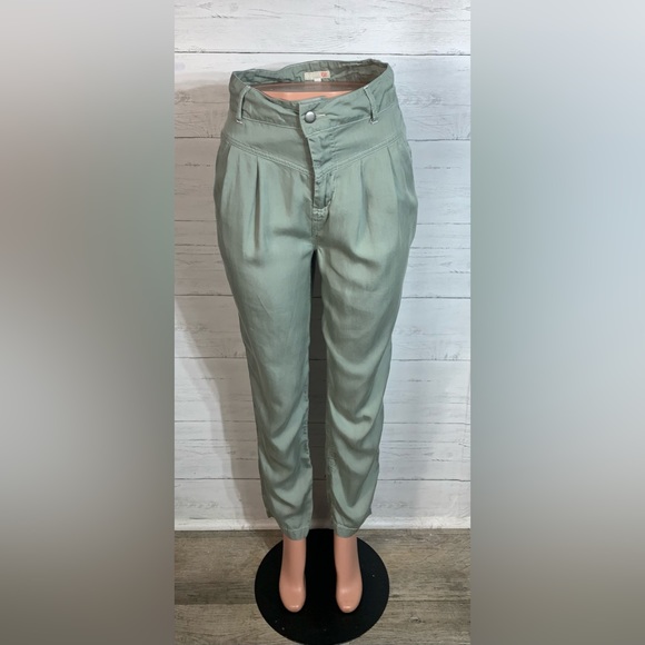 Gianni Bini | Pants & Jumpsuits | Gianni Bini Green Pleated Tencel ...